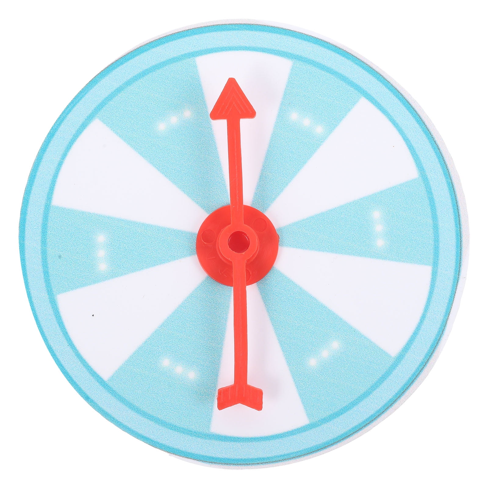 Raindrops Skyblue Plastic Prize Wheel for Playing Use Easy to Carry and ...