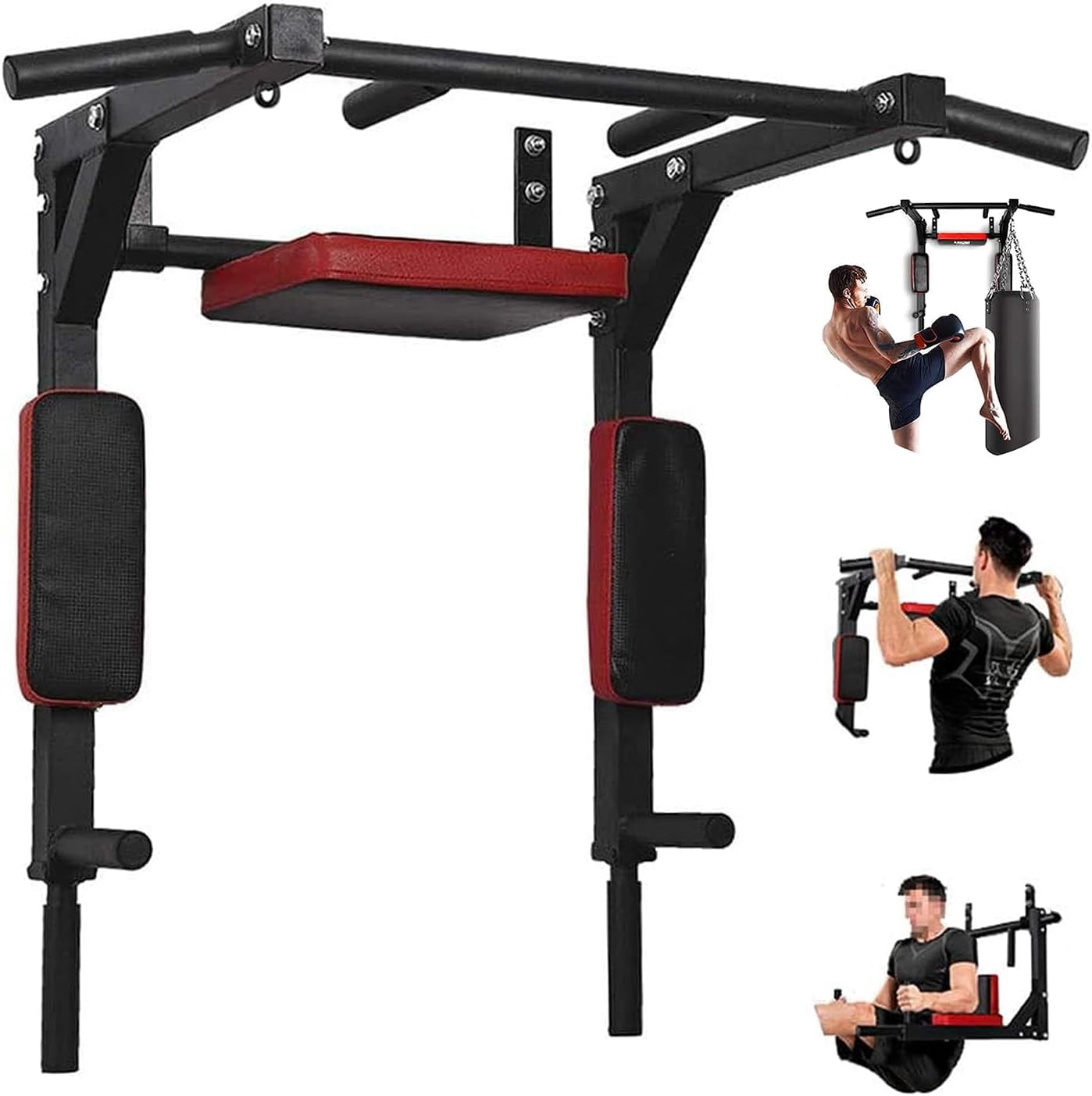 Wall Mount Pull Up Bar Wall Mounted Body Press Pull Up Bar Gym Chin-Up ...
