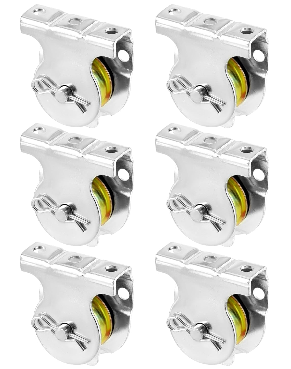 Wall Mount Pulleys, 12 Pcs 1-1/2" Ceiling Mount Single Pulley V-Groove ...