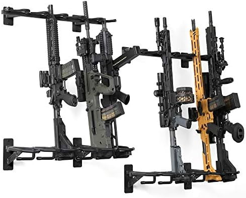 Wall-Mount Rifle Rack Tactical Shotgun Carbine Firearm Free-Standing ...