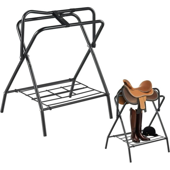 Wall Mount Saddle Rack x x in Packs Horse Saddle Rack with Pad Portable ...
