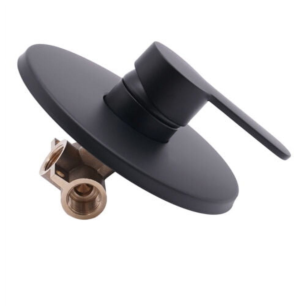 Wall Mount Shower Faucet Control Valve Bath Mixer Bathroom Water Tap ...