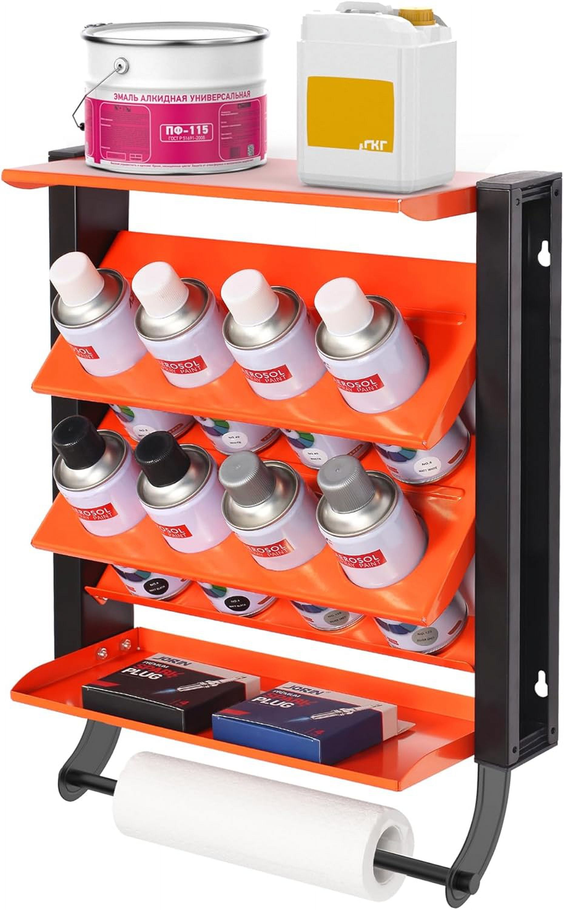 Wall Mount Spray Paint Can Holder, Heavy Duty Metal Paint Can Storage ...