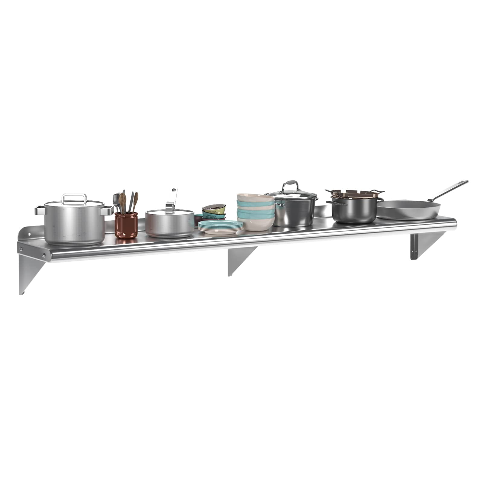 Wall Mount Stainless Steel Shelf, NSF Certified Shelves, Heavy Duty ...
