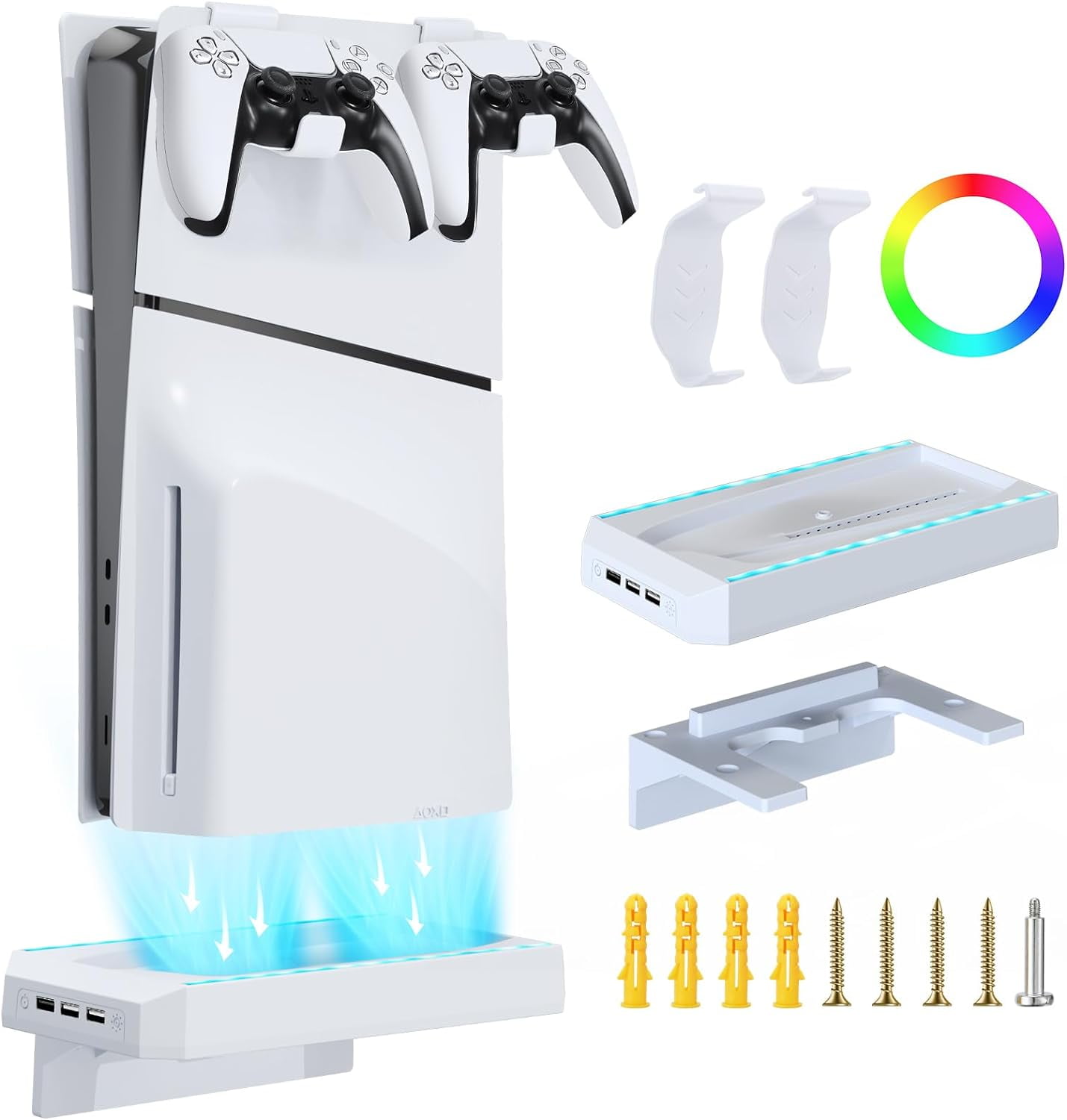 Wall Mount Stand for PS5 Slim,Vertical Stand pour PS5 Slim Digital ...