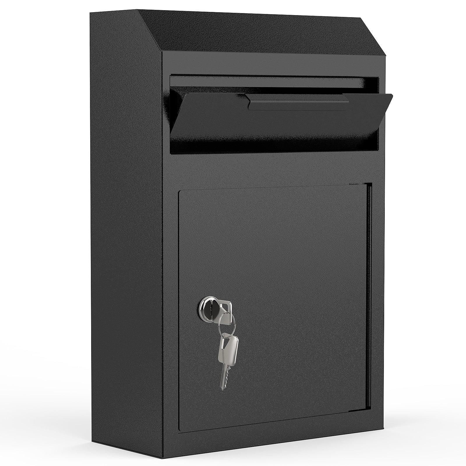 Walmart Lockable Metal Wall Mount Payment Dropbox - Small Slot Steel ...