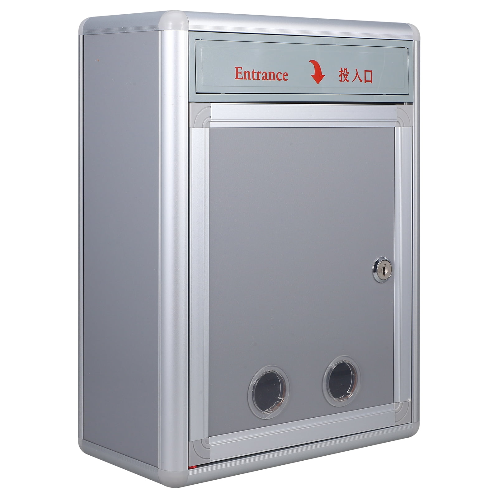 Worgeous Silver Aluminum Alloy Suggestion Box for Office Use Lockable ...