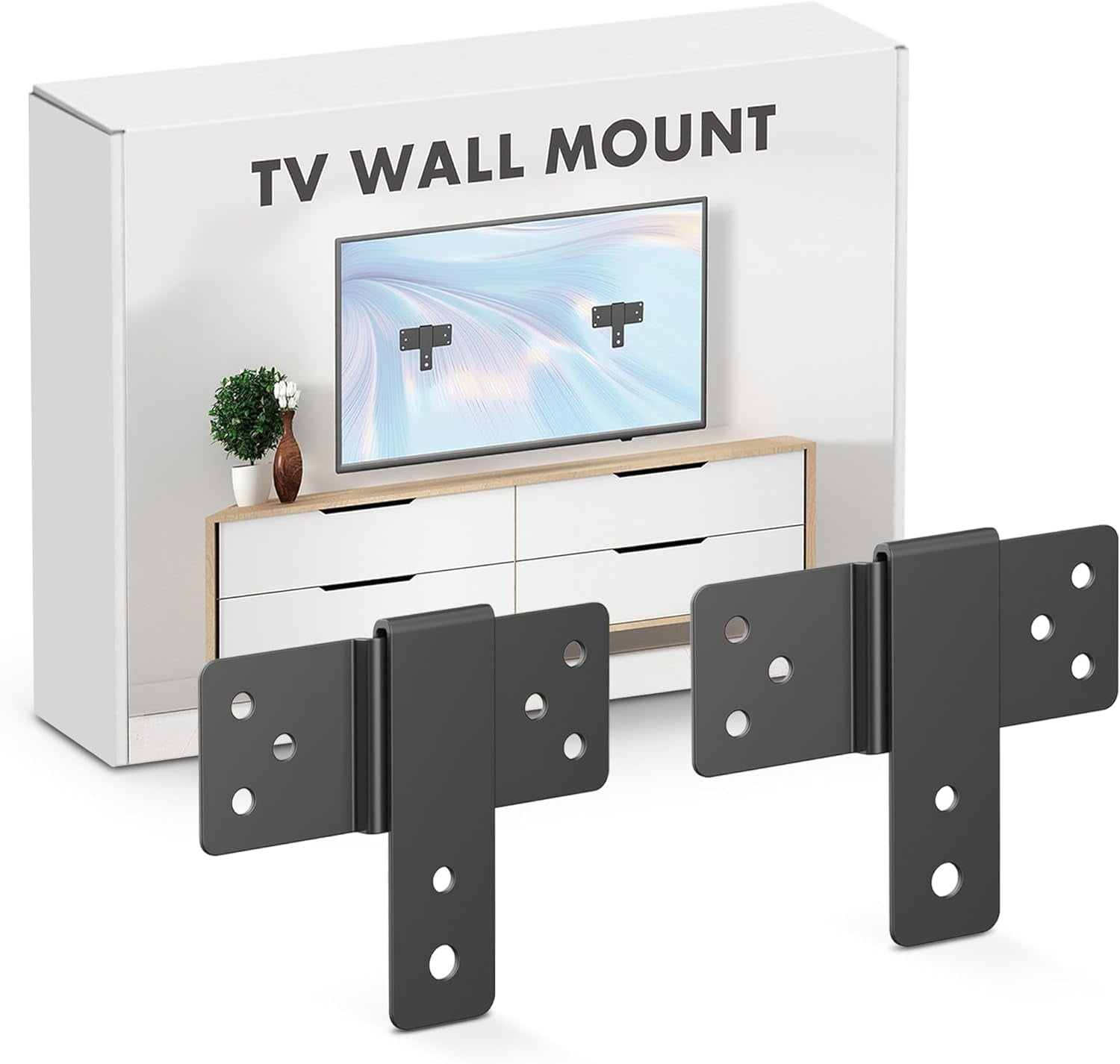 Wall Mount TV Bracket,No Stud TV Wall Mount,No Drill TV Brackets for ...