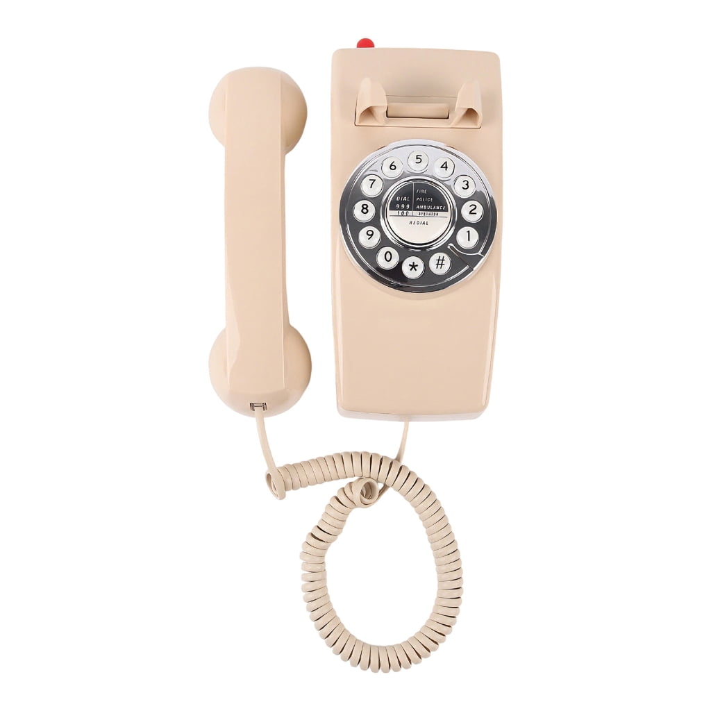 Wall Mount Telephone Landlines Retro for Emergency Use No Battery ...