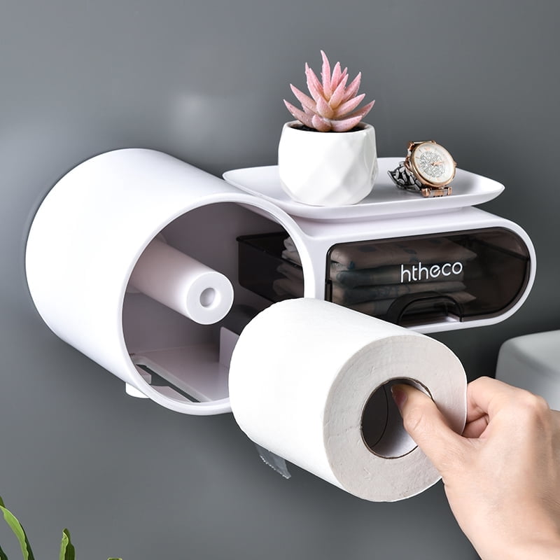 Wall Mount Tissue Box, Toilet Paper Box, Waterproof Bath Tissue and ...