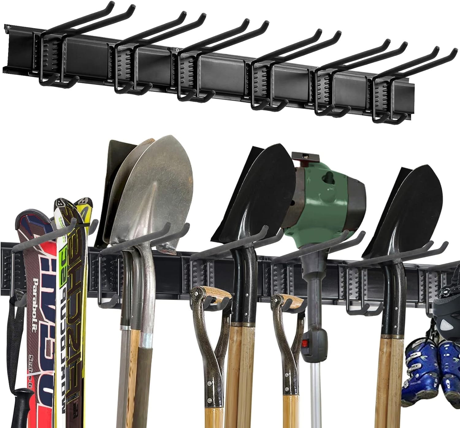 Wall Mount Tool Storage Rack, Heavy Duty Garage Storage Tool Organizer, Garden Tool Wall Hooks ...