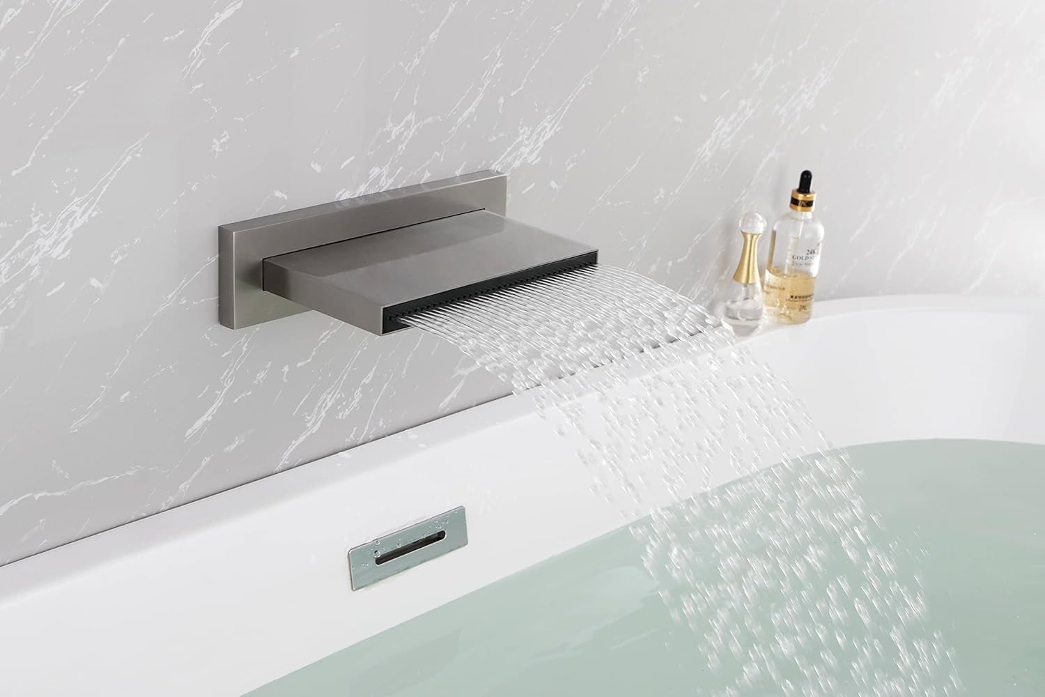 Wall Mount Tub Filler Spout for Bathroom Sink Multiple Uses High Flow ...