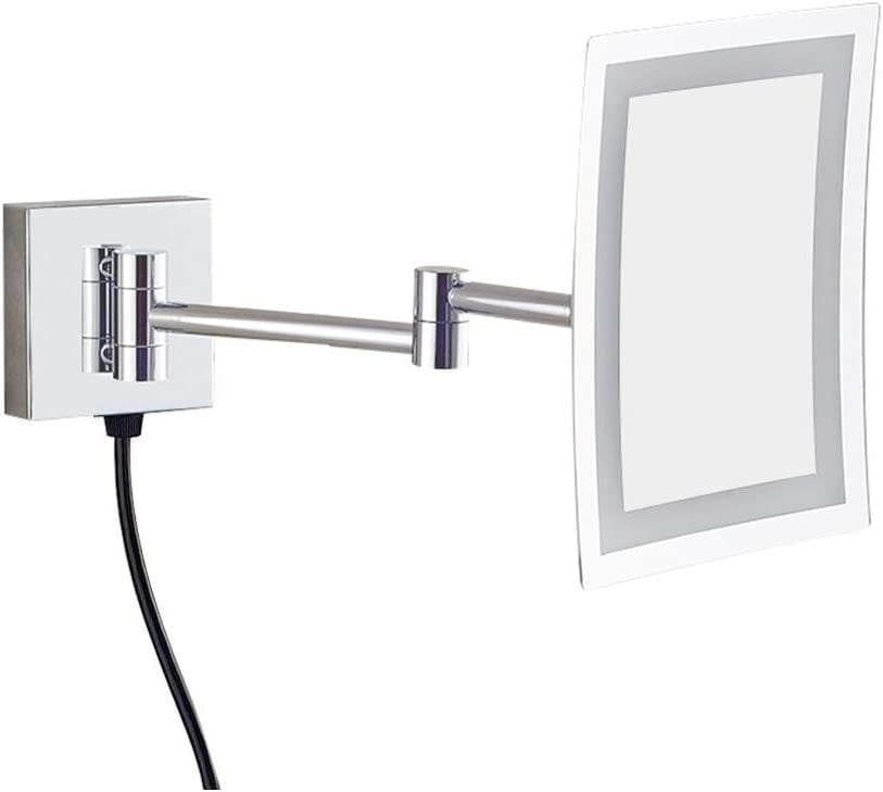 Wall Mount Vanity Makeup Mirrors Magnifying Adjustable Hotel Bathroom ...