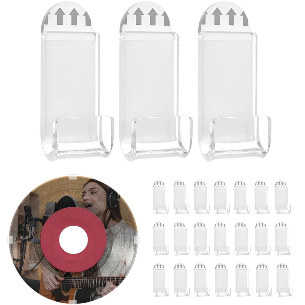 Wall Mount Vinyl Record Holder,No Screws Acrylic Vinyl Display Shelf ...