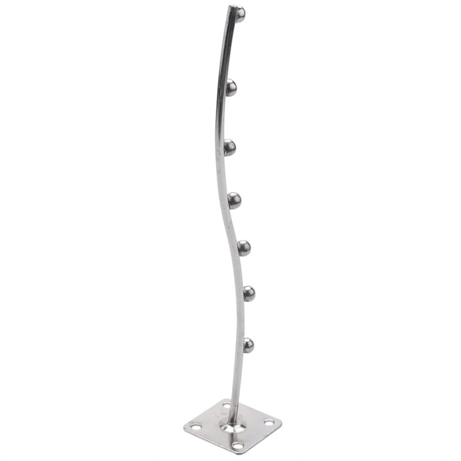 Wall Mount Waved Waterfall Hanger Rack 7 Beads Garment Display Hooks ...