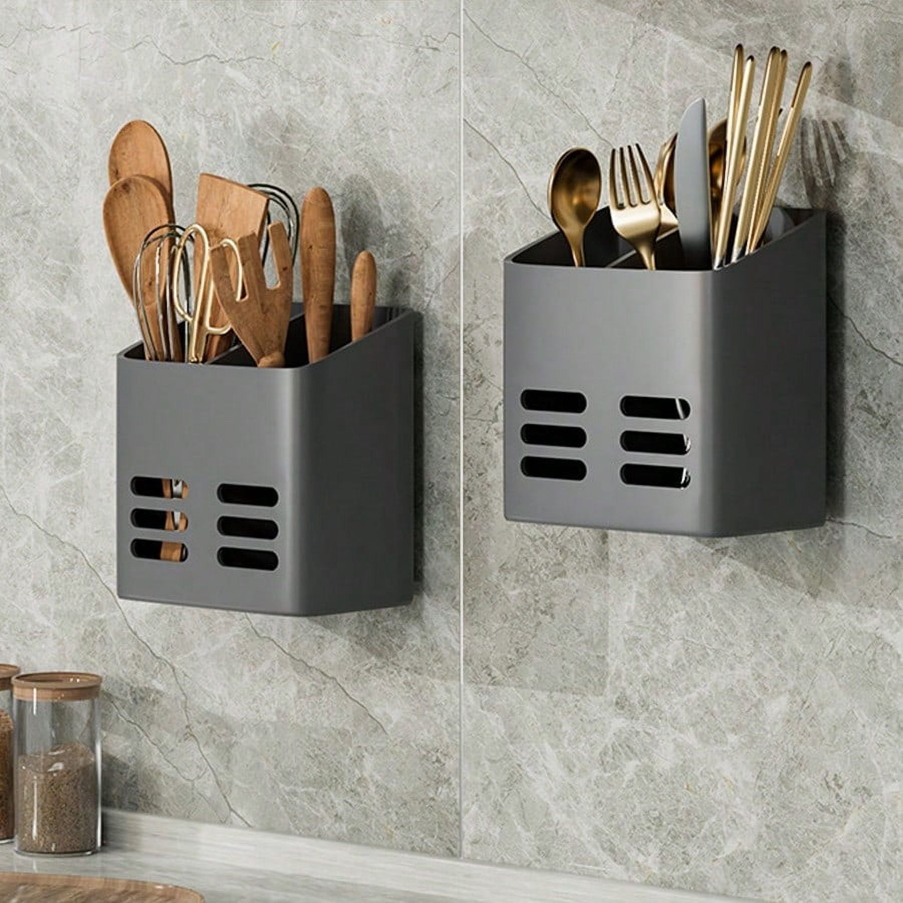 Wall-Mount or Freestanding Utensil Organizer – Multi-Compartment ...