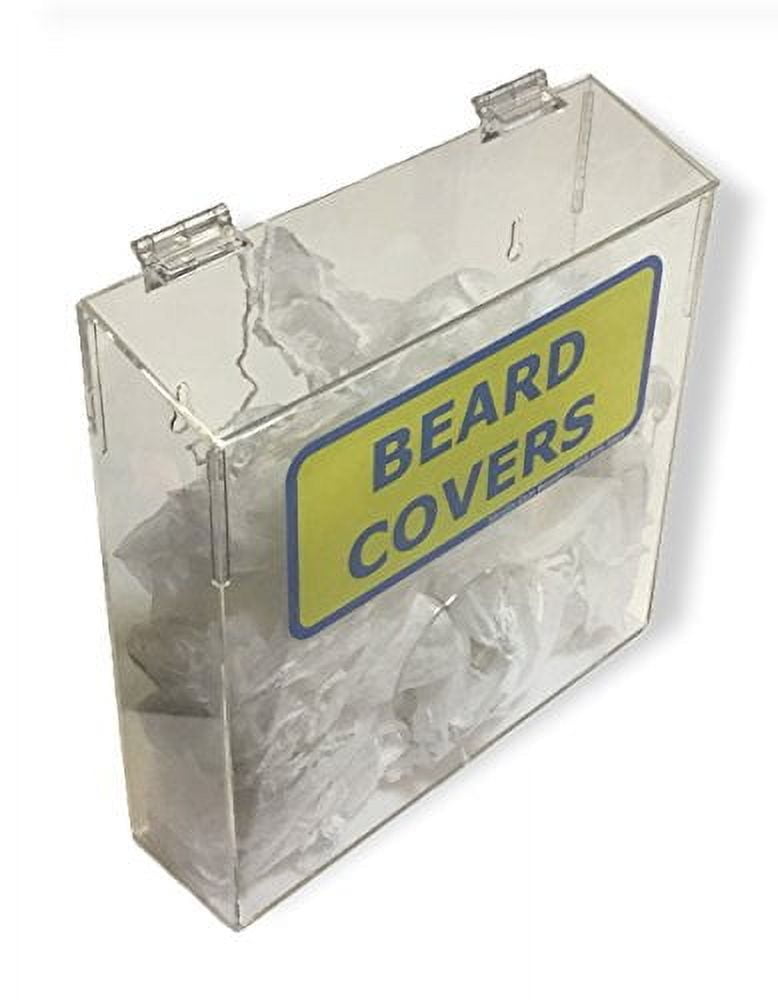 Wall Mountable Beard Covers Clear Acrylic Dispensers/Storage Box ...