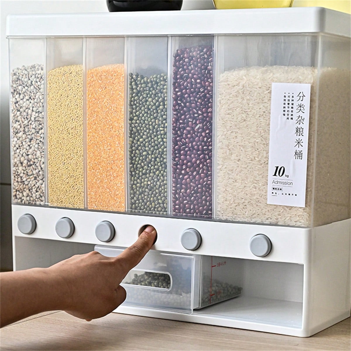 Wall-Mountable Multi-Compartment Food Storage Container - Moisture ...