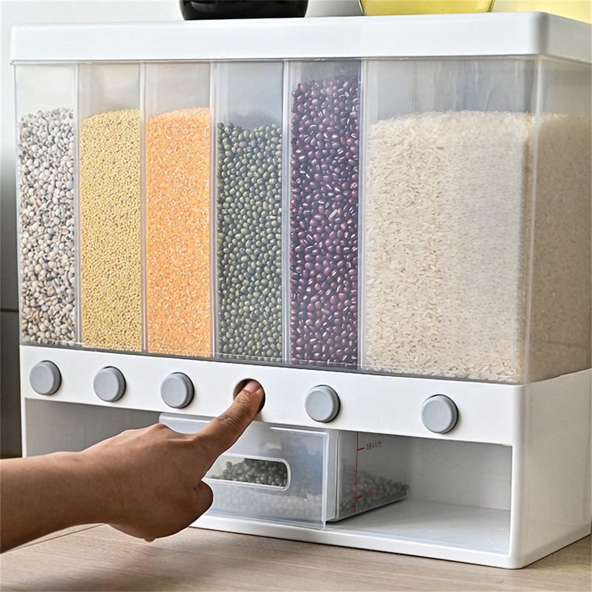 Wall-Mountable Multi-Compartment Food Storage Container - Moisture ...