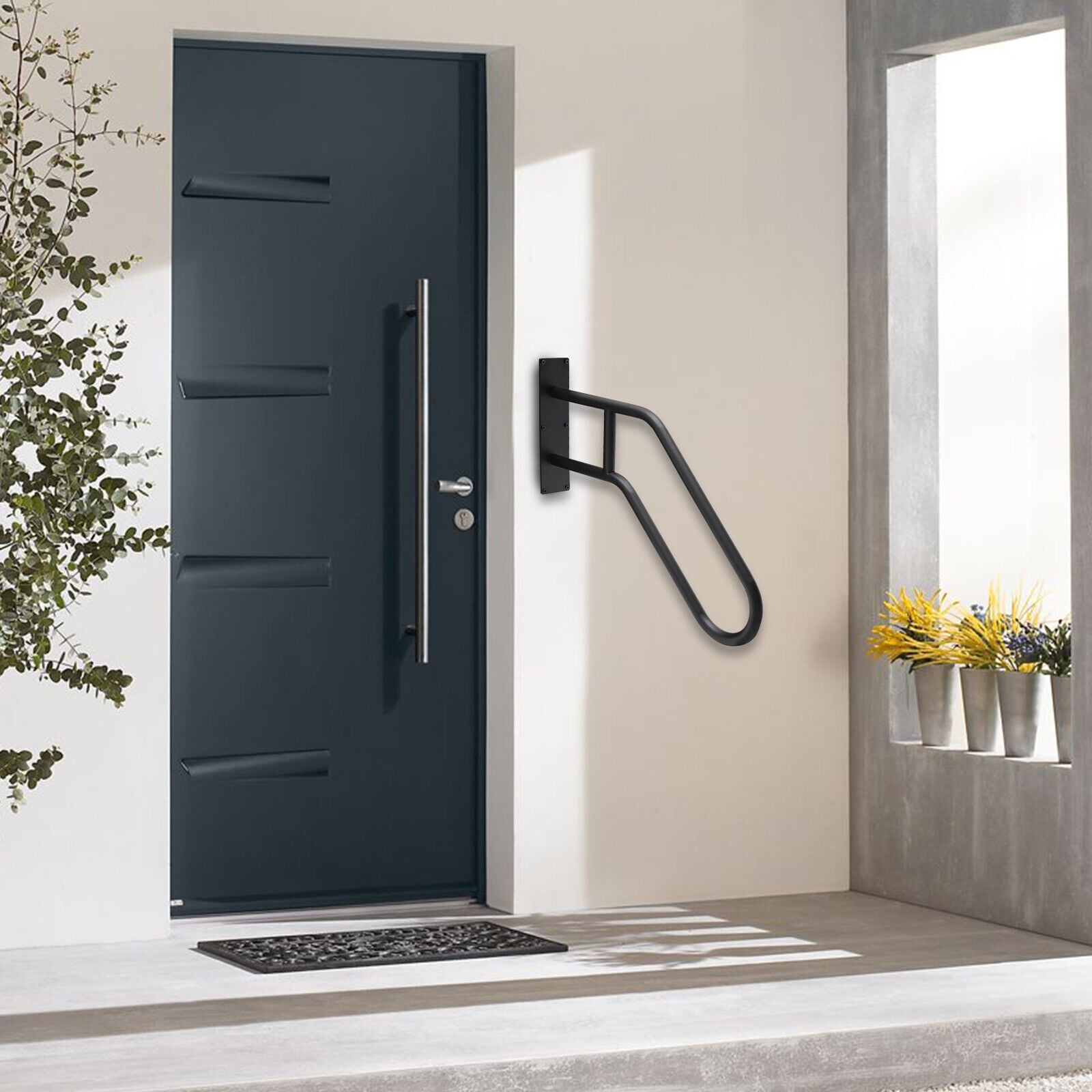 Wall Mounted 22.8 inches Handrail Length Handrail Wall Mount Hand ...