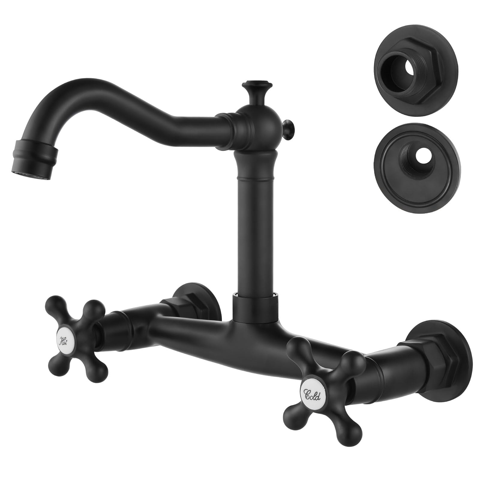 Wall Mounted 8 Inch Center Kitchen Sink Faucet Commercial Wall Mount ...