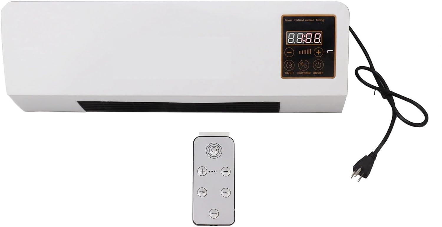 Wall Mounted Air Conditioner, Wall Mount Air Heater (Remote Control ...