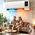 Wall Mounted Air Conditioner No Window, 1800w 2 In 1 Wall-Mounted Mini ...
