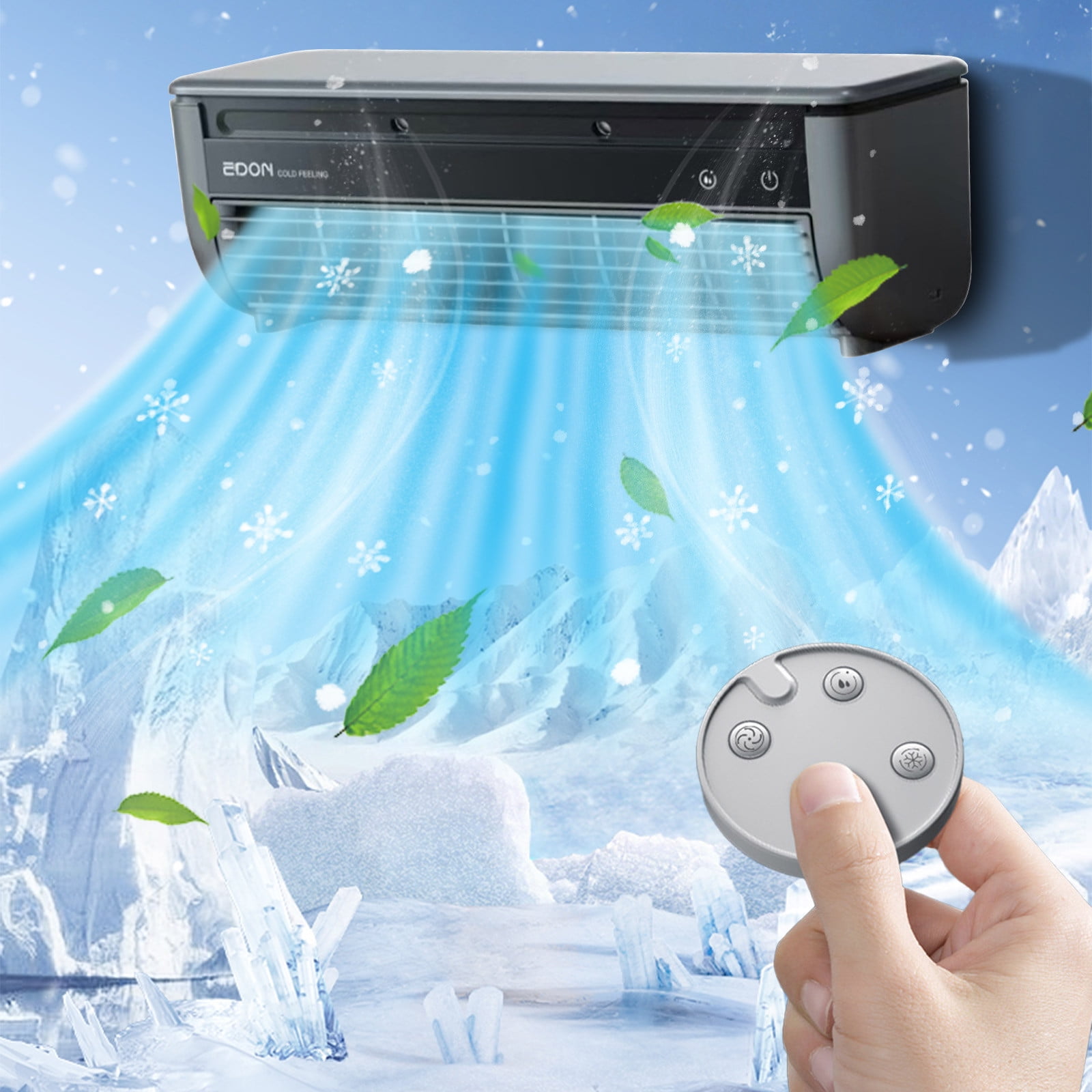 Wall-Mounted Air Cooler with Remote Control, Energy-Efficient Cooling ...