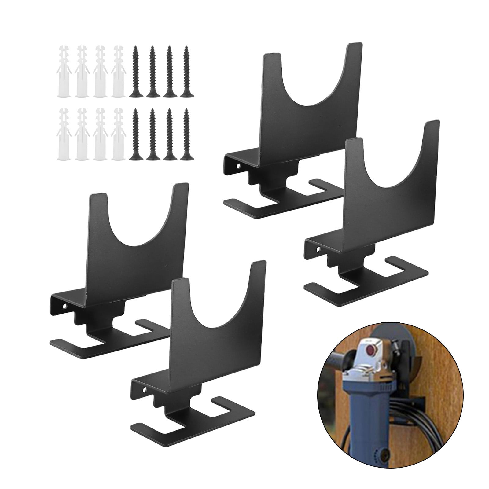 Wall-Mounted Angle Grinder Storage Rack - Vertical Tool Organizer for ...