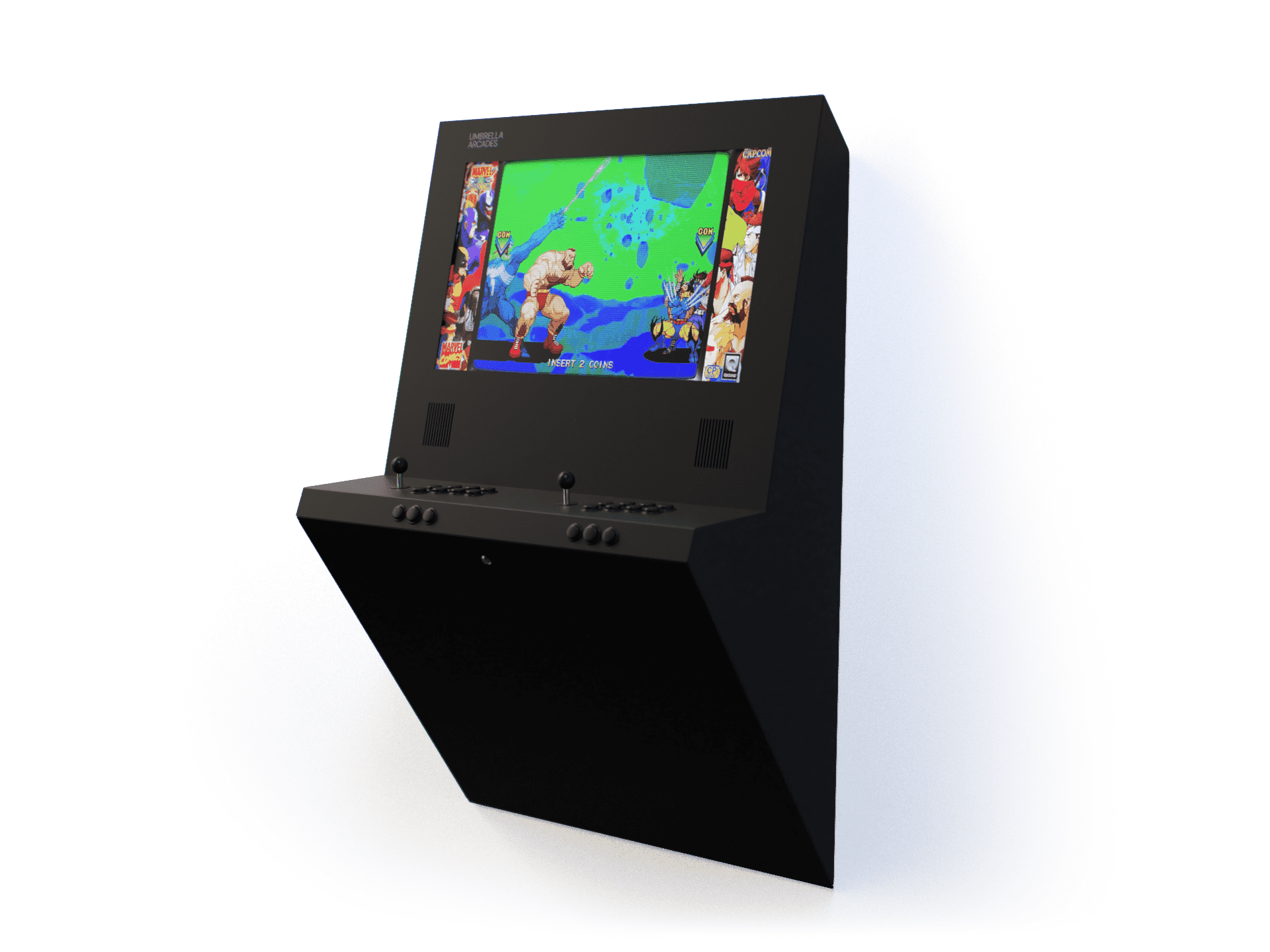 Wall Mounted Arcade - Classic Arcade (Fine Texture Black) - Walmart.com