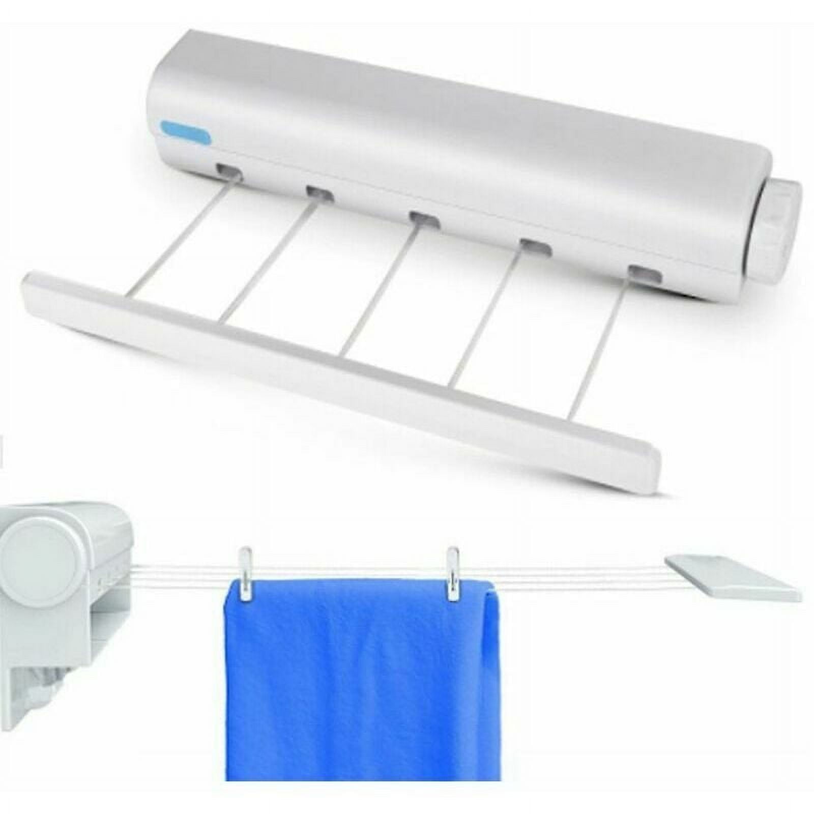 Wall Mounted Automatic Telescopic Clothesline, Retractable Drying Rack ...