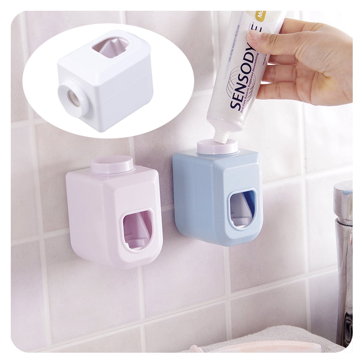 Wall Mounted Automatic Toothpaste Dispenser Hands Free Toothpaste ...