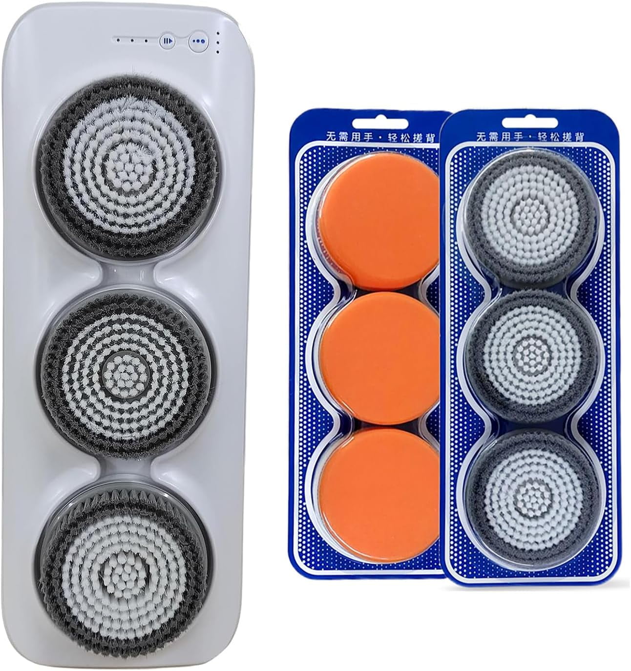 Wall Mounted Back Scrubber-360 Degrees Automatic Rota-Tion, Back ...