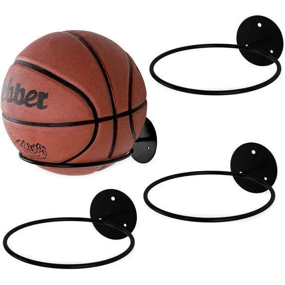Wall-Mounted Basketball Stand, Wrought Iron Basketball, Football, Multi ...