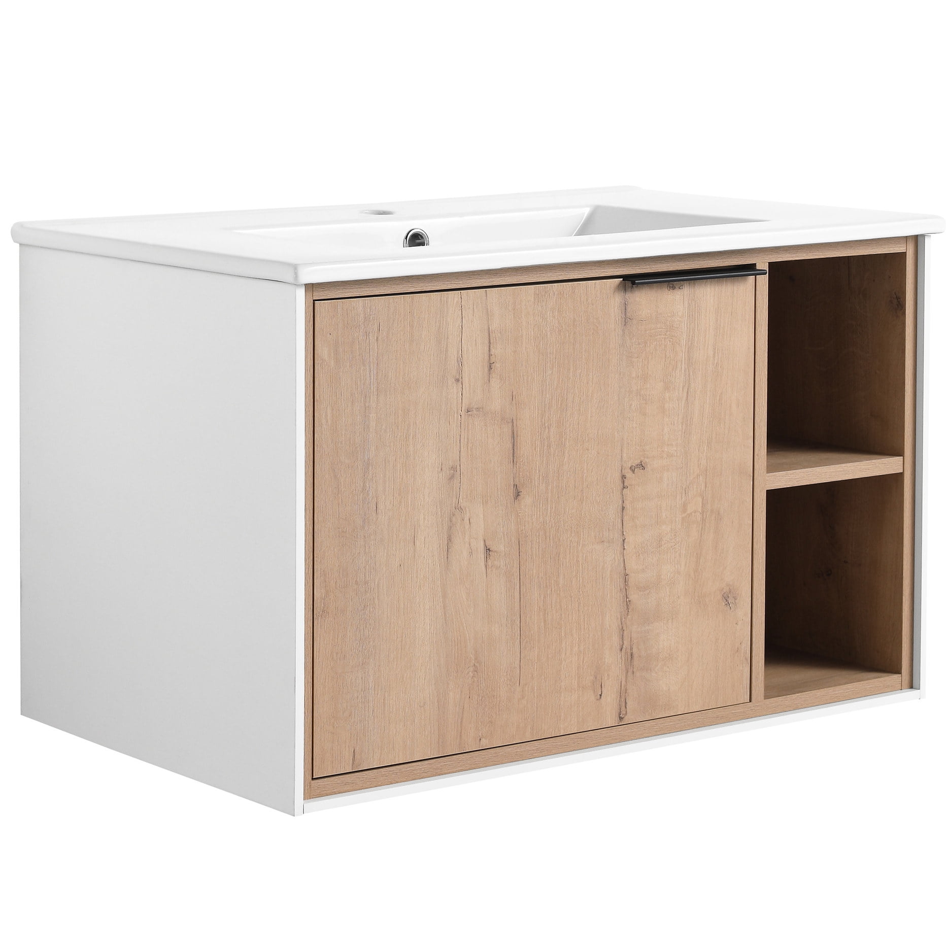 Wall-Mounted Bathroom Dressing Table | Single Door with Stainless Steel ...