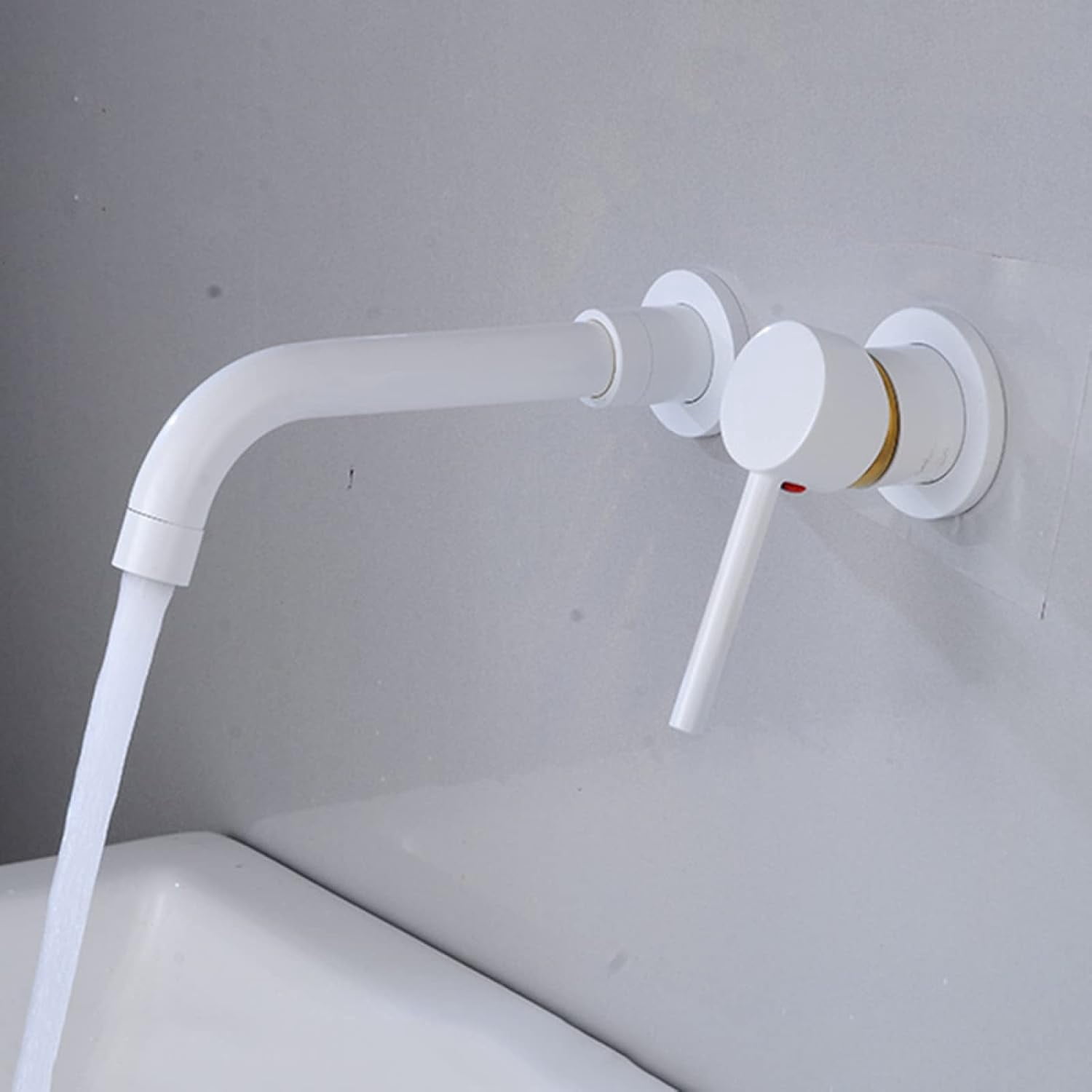 Wall Mounted Bathroom Faucet, Solid Brass, Hot and Cold, 360 Degree ...