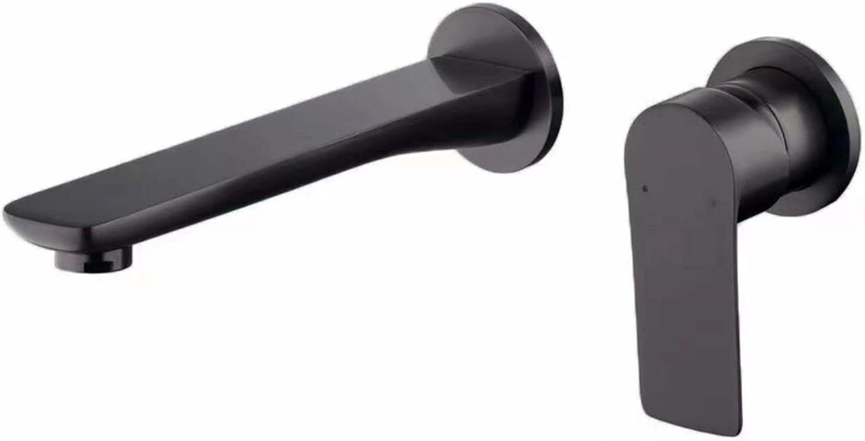 Wall Mounted Bathroom Faucet, Solid Brass, Single Handle Wall Mounted ...