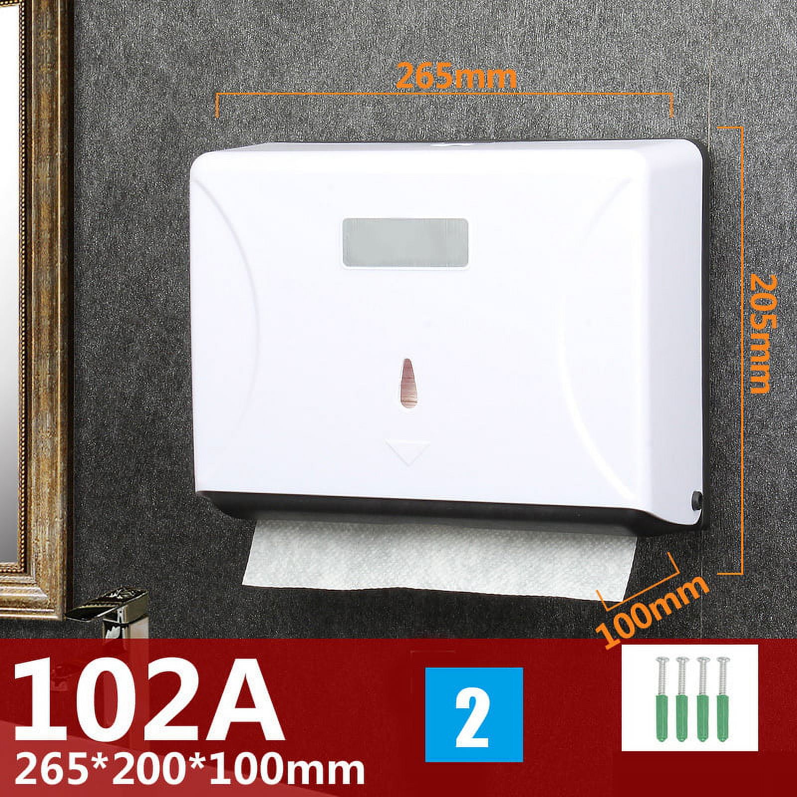 Wall Mounted Bathroom Tissue Dispenser Paper Towel Storage Box Holder
