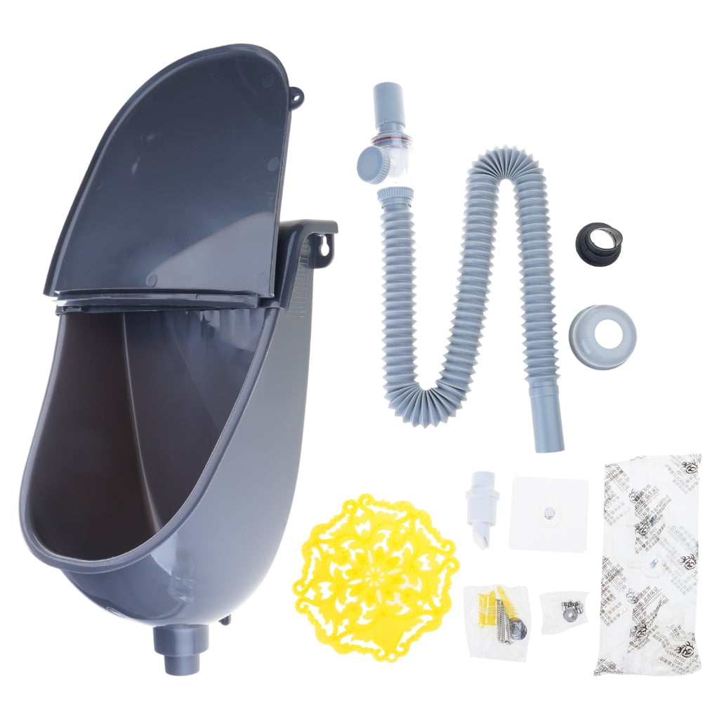 Wall Mounted Bathroom Urinal With Hose for Small Space Easy to Install ...