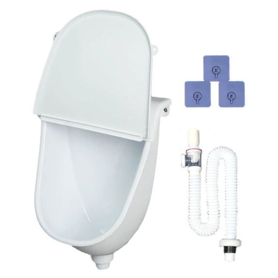 Wall Mounted Bathroom Urinal With Hose for Small Space Easy to Install ...