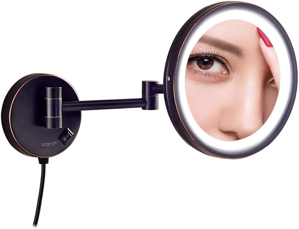 Wall Mounted Bathroom Vanity Mirrors Single Sided Magnification, with ...