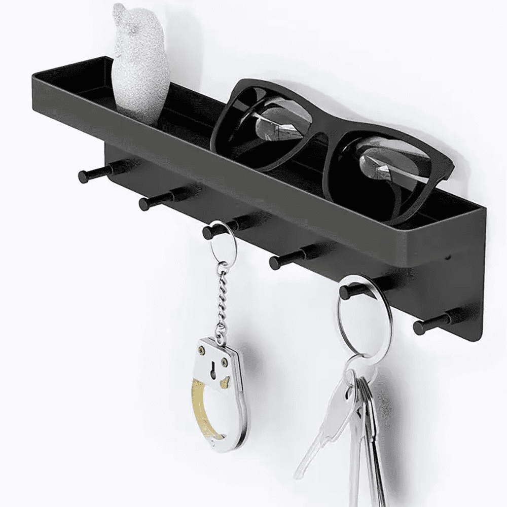 Wall Mounted Stainless Steel Key Holder Rack with Adhesive Stickers ...
