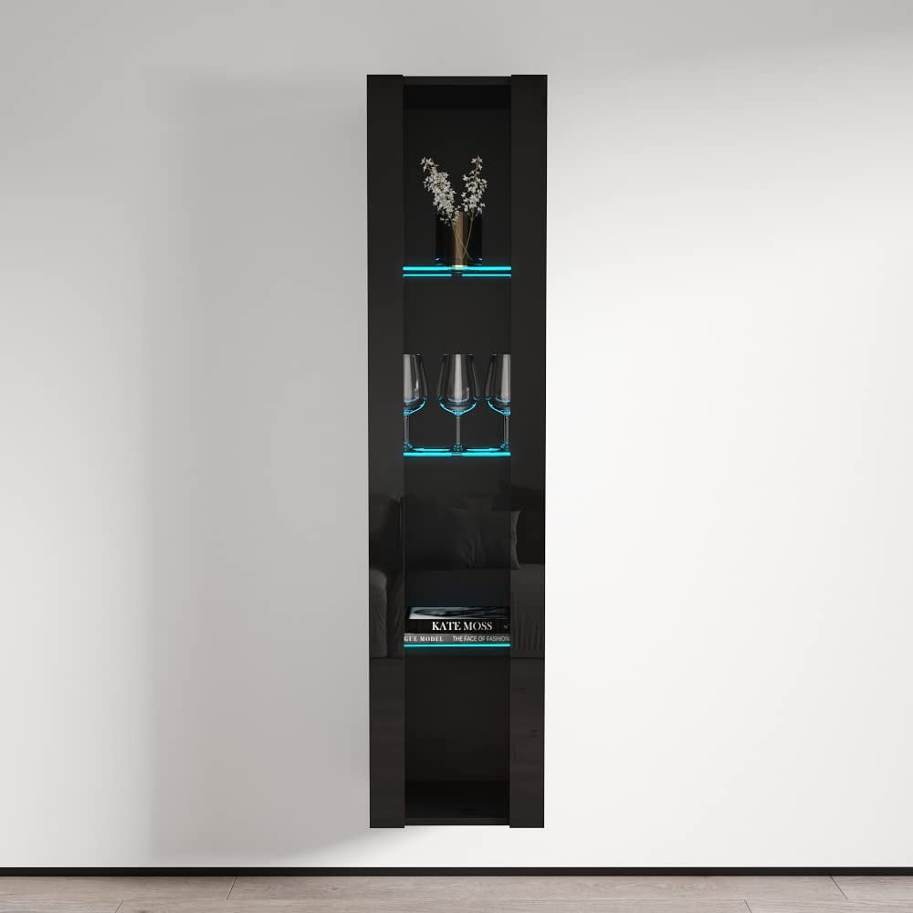 Wall Mounted Bookcase Cabinet (Type-41) - Rectangular Shape Modern ...
