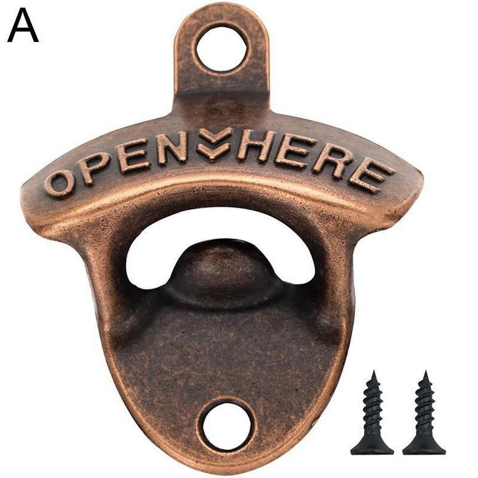Wall Mounted Bottle Opener Retro Alloy Hanging Open Tools Bar T0U5 Y7U8 ...