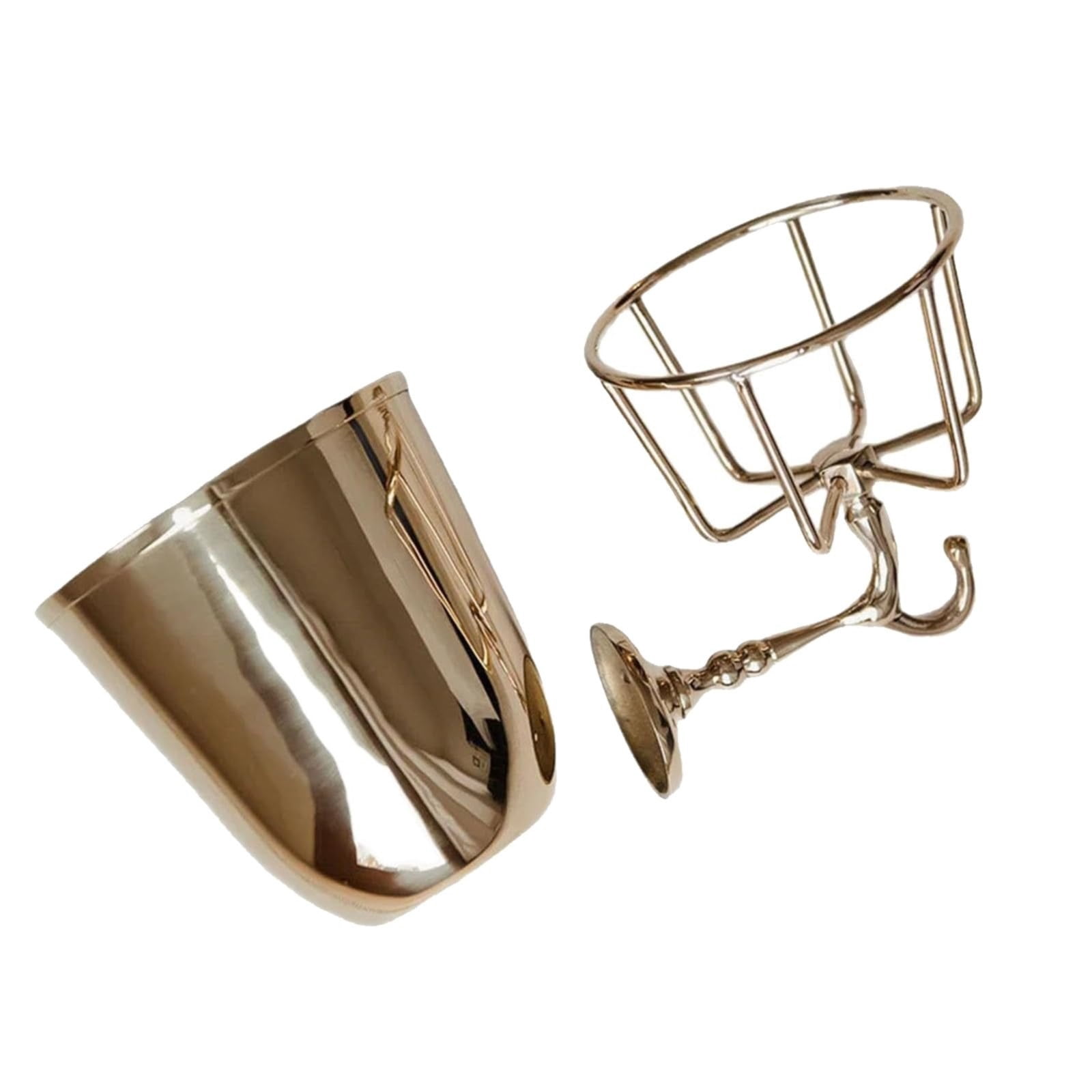 Wall Mounted Brass Flower Vase - Multi-Functional Hanging Organizer for ...