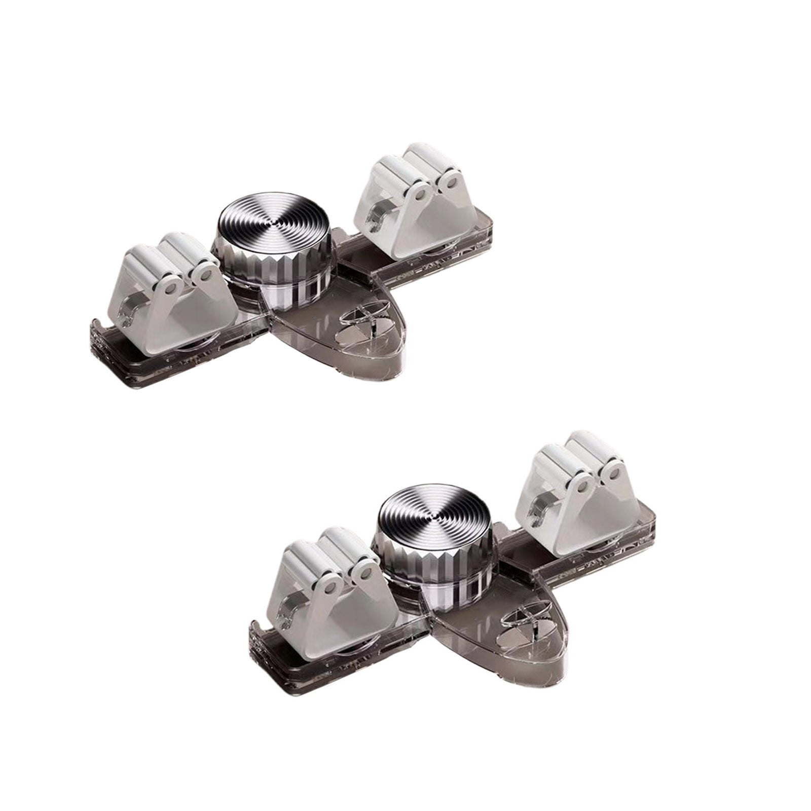 Wall Mounted Broom Holder with Adjustable Suction Cups - 2 Pack Mop and ...