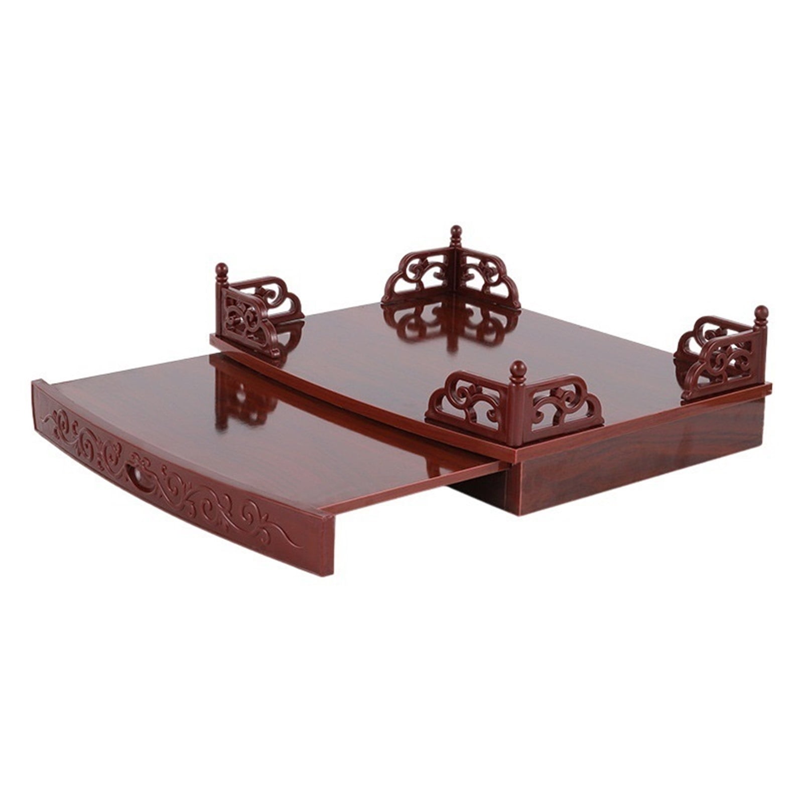 Wall-Mounted Buddha Shrine Offering Table, Wood Altar Cabinet with ...