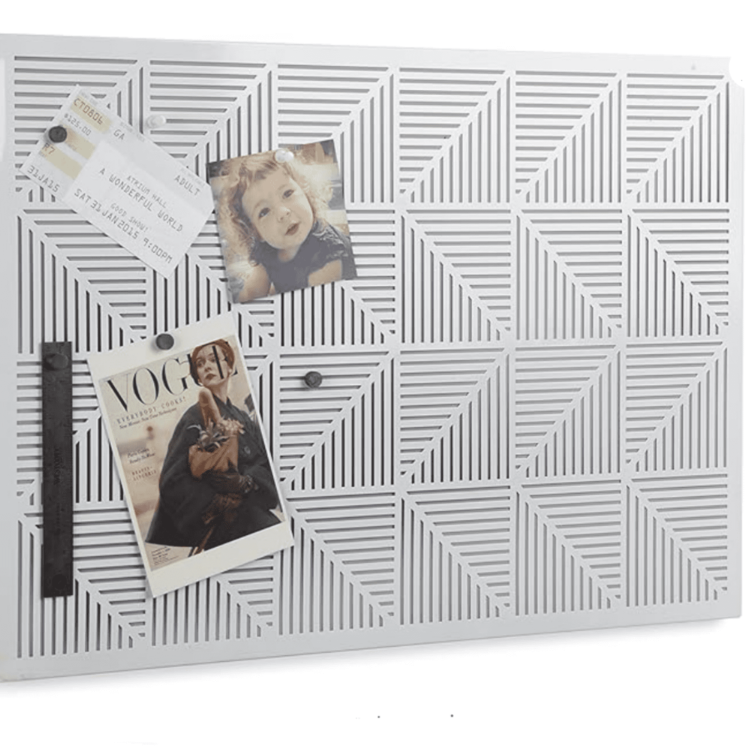 Wall Mounted Bulletin Board, Magnetic Board, and Message Board, White ...