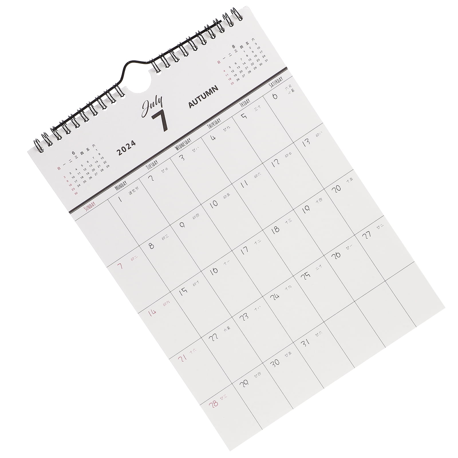 Wall Mounted Calendar Chinese Monthly Memo Dating Office Hanging ...
