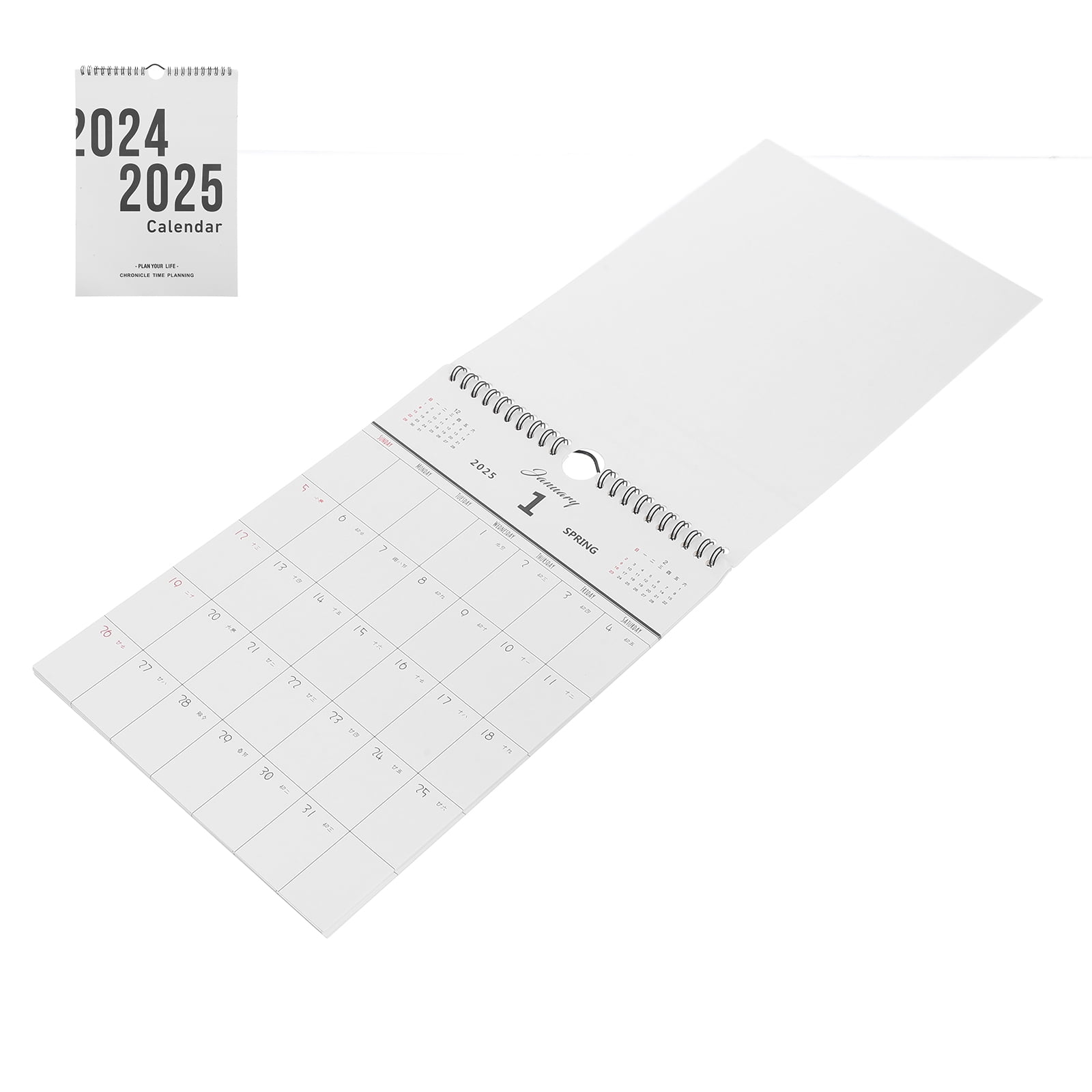 Wall Mounted Calendar Large Advent Calendars Work Office White ...